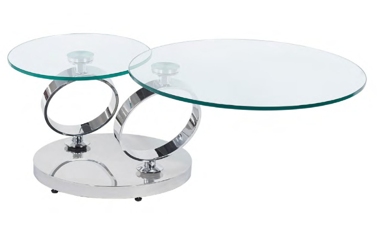 Swivel Glass Coffee Table | New Home Furniture
